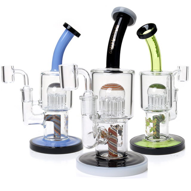 Phoenix Star 8.6 Inch Klein Recycler Dab Rig 8 Arms & Diffuser Perc