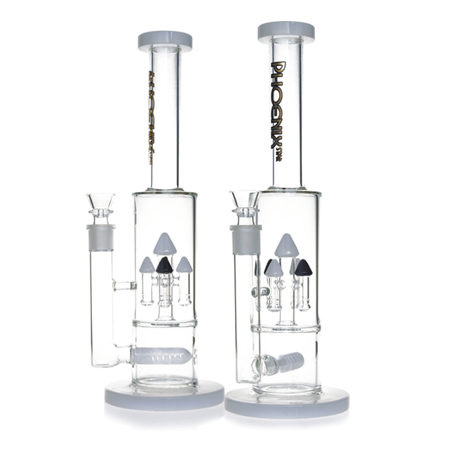 Phoenix Star 13.8 Inches Percolator Bong with Rocket & Inline Diffused Perc