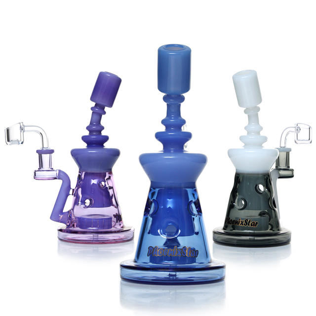 Phoenix Star 7.8 Inches Recycler Dab Rig with Showerhead Perc