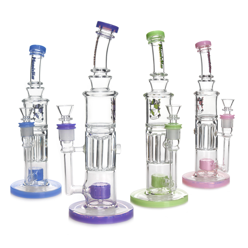 Phoenix Star 11 Inches Glycerin Bong With Reinforced 6 Arm Pillar Perc ...