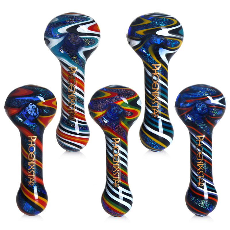Phoenix Star Spoon Pipe with 7-hole Glass Filter Screen & American ...