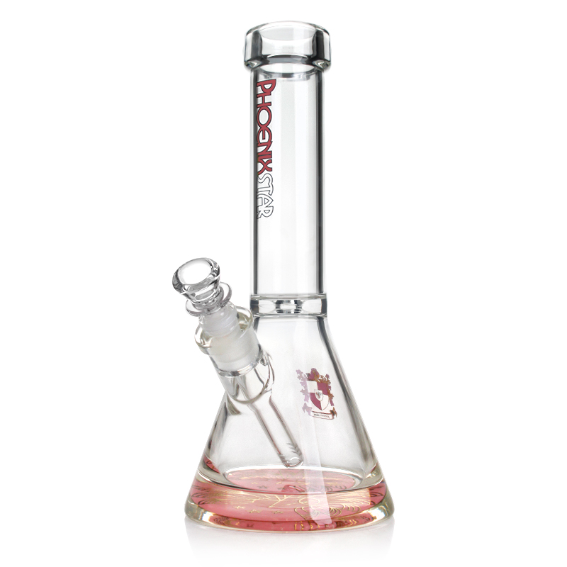 Phoenix Star 12" Thick 9mm Glass Beaker Bong with Ice Pinch