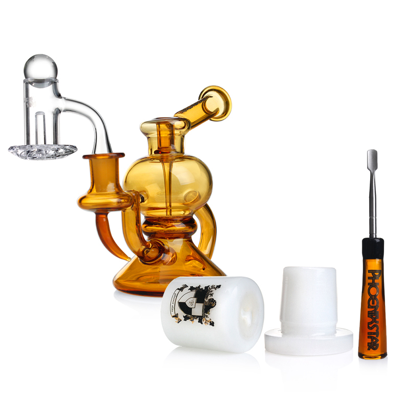 Phoenix Star 7pcs Dab Smoking Kit with Recycler Rig