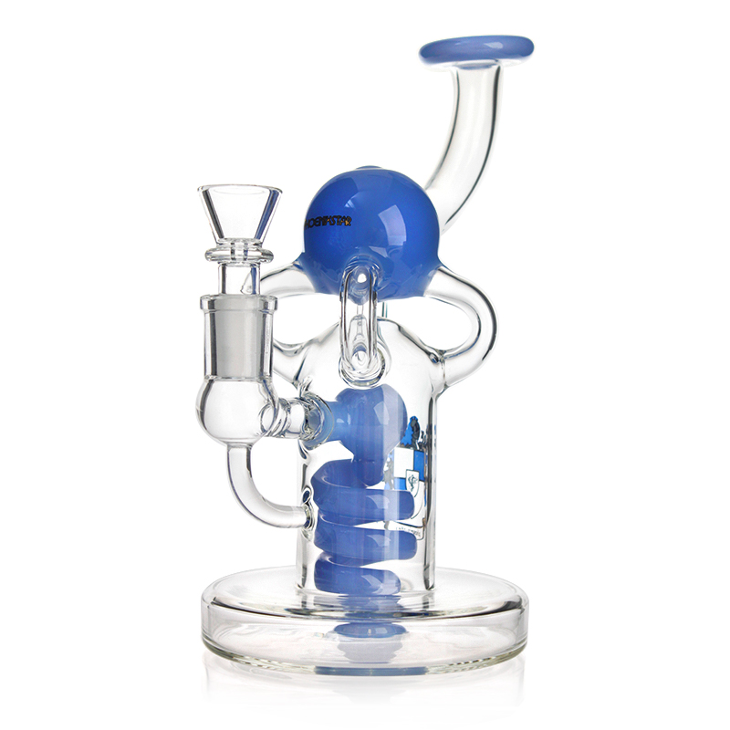 Phoenix Star Glass 7.5" Coil Recycler Bubbler