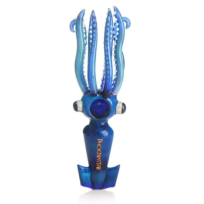 Phoenix Star Glass Octopus Pipe 6.8 Inch