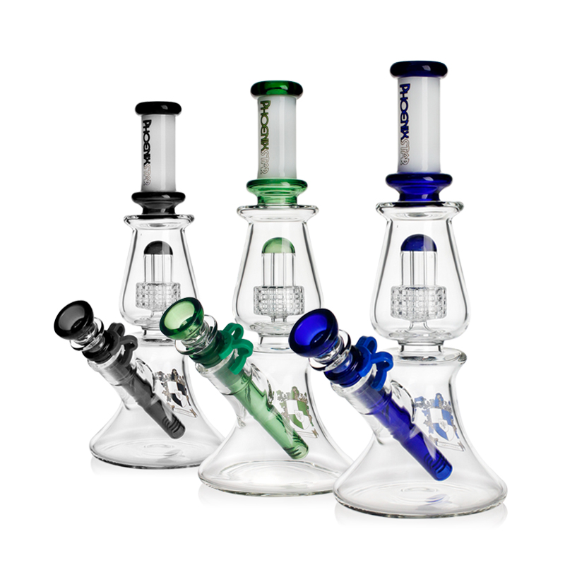 Phoenix Star 10-Inch Glass Bong with Matrix Perc