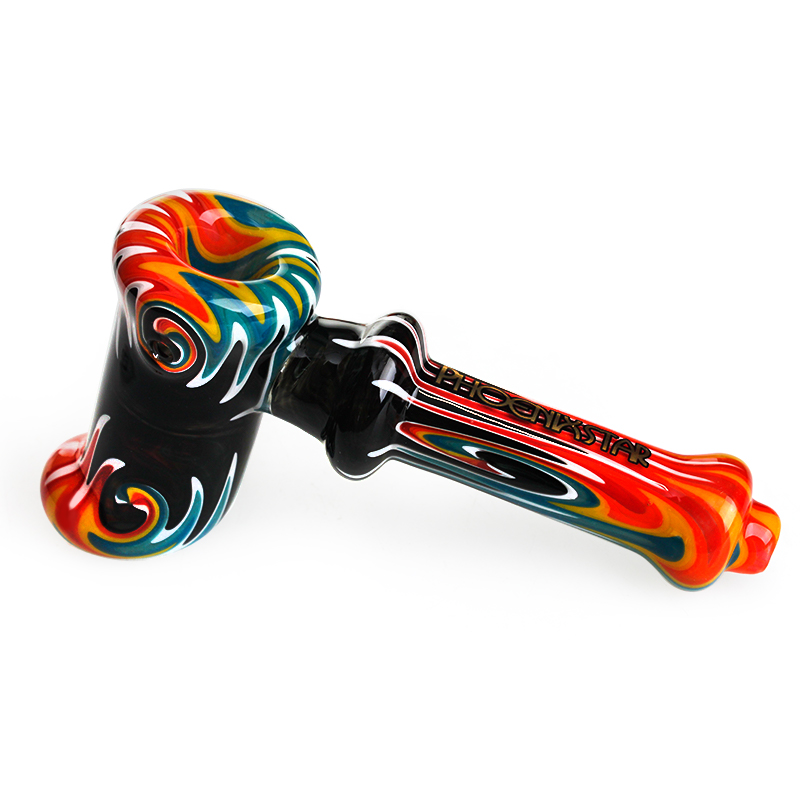 Phoenix Star Glass Hammer Pipe 5.2 Inches