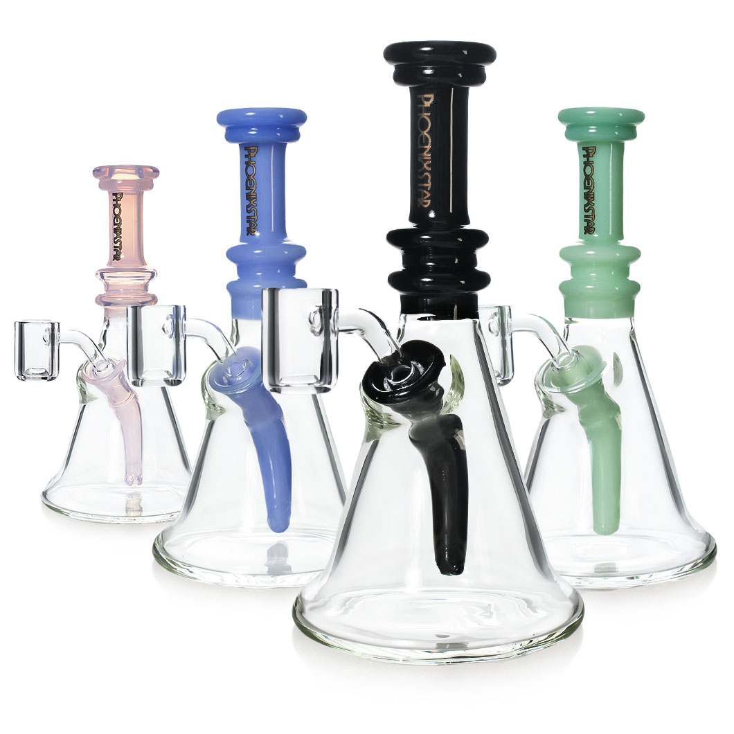 7-inch Mini Glass Dab Rig with Quartz Banger for Sale | Phoenix Star