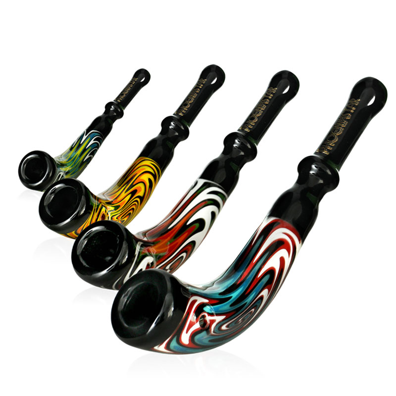 Premium 5.5-inch Wig Wag Sherlock Pipe for Sale | PhoenixStar Glass
