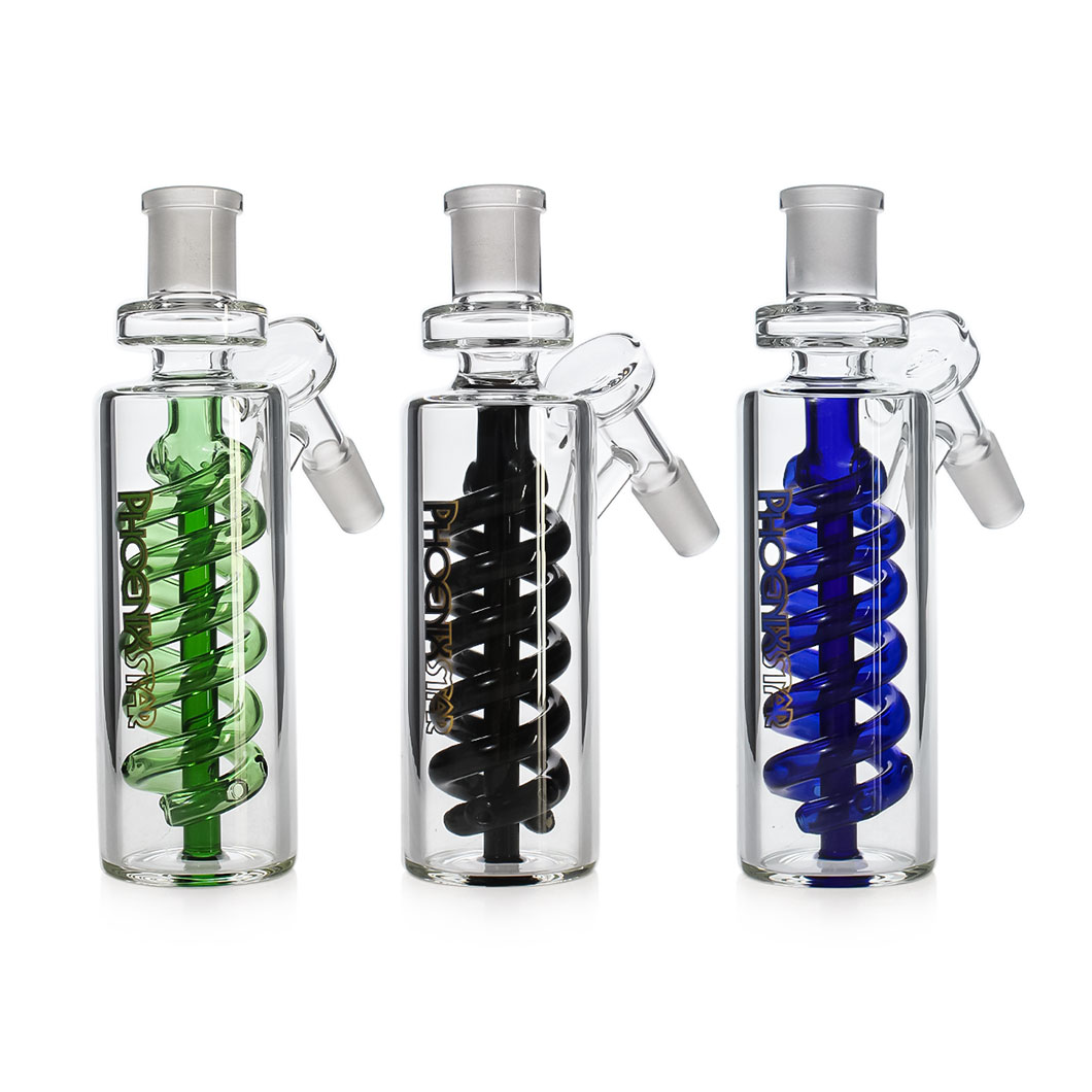 Ash Catcher with Double Helix Perc 14mm 45-Degree for Sale ...
